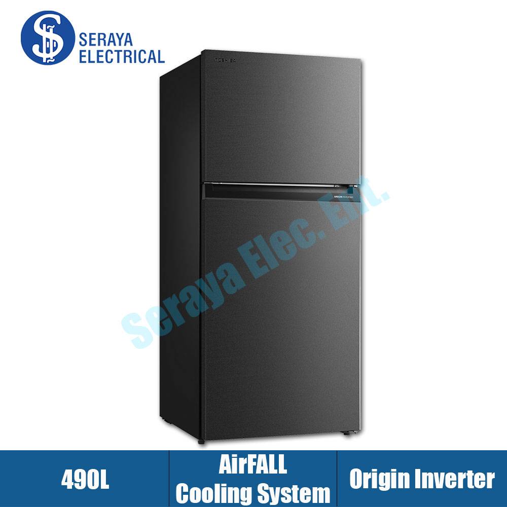 Toshiba 490L 2-Doors AirFall Cooling Origin Inverter Refrigerator GR ...