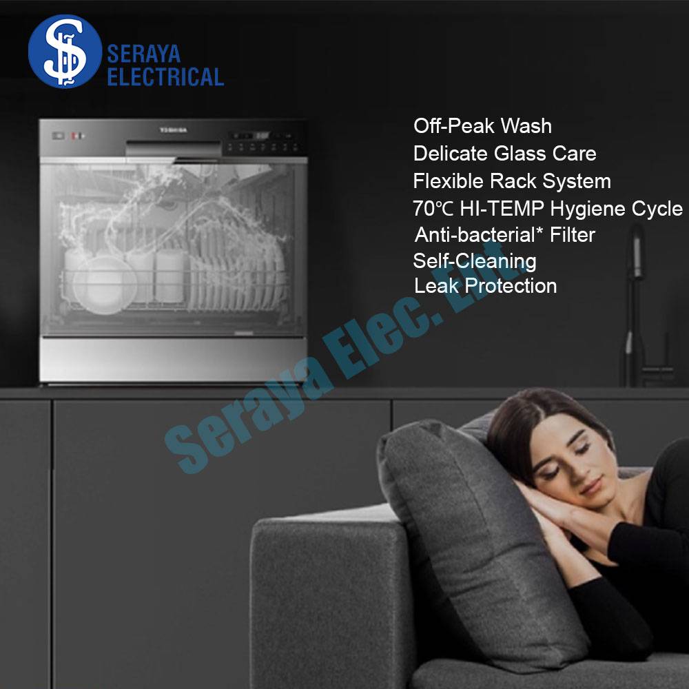 Toshiba Tabletop Dish Washer DW-08T1(S)-MY