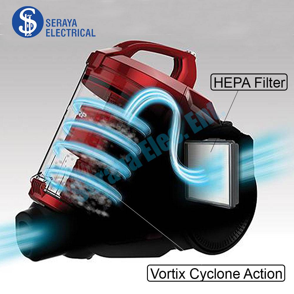 Sharp 1800W Bagless Vacuum Cleaner ECC1819R