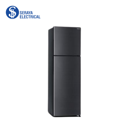 Sharp 320L Two Door Refrigerator SJ327MDS (Dark Grey)