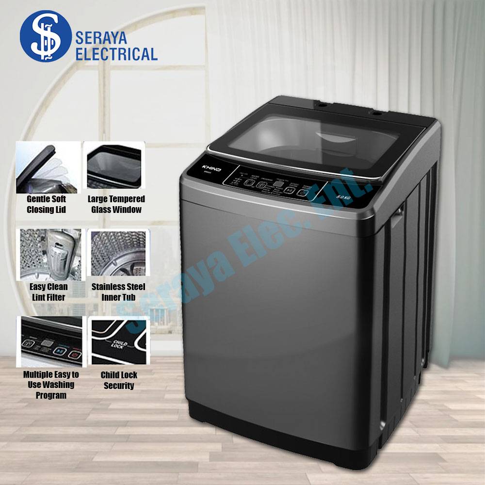 Khind 8KG Fully Auto Washing Machine WM80A