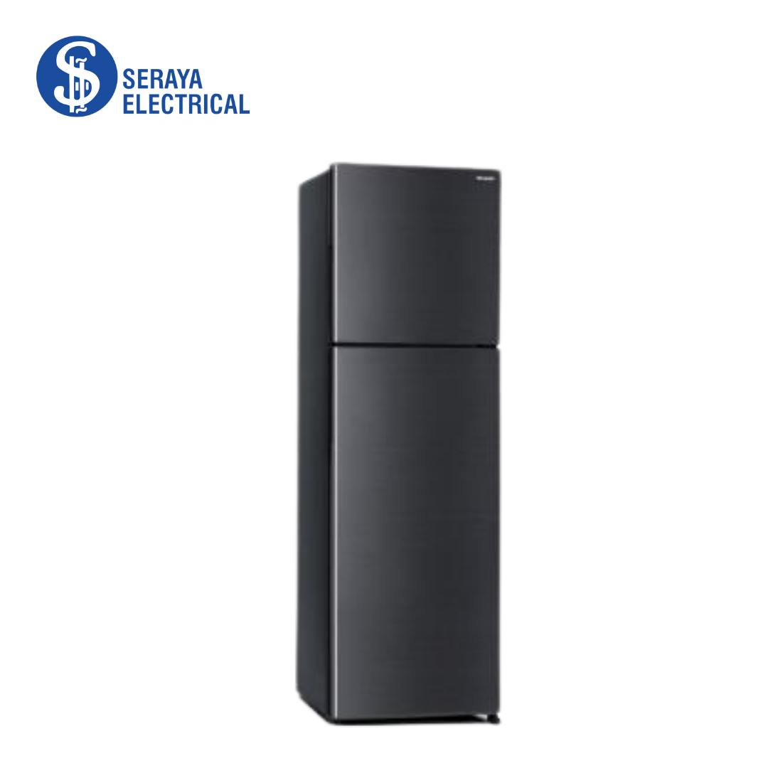 Sharp 320L Two Door Refrigerator SJ327MDS (Dark Grey)